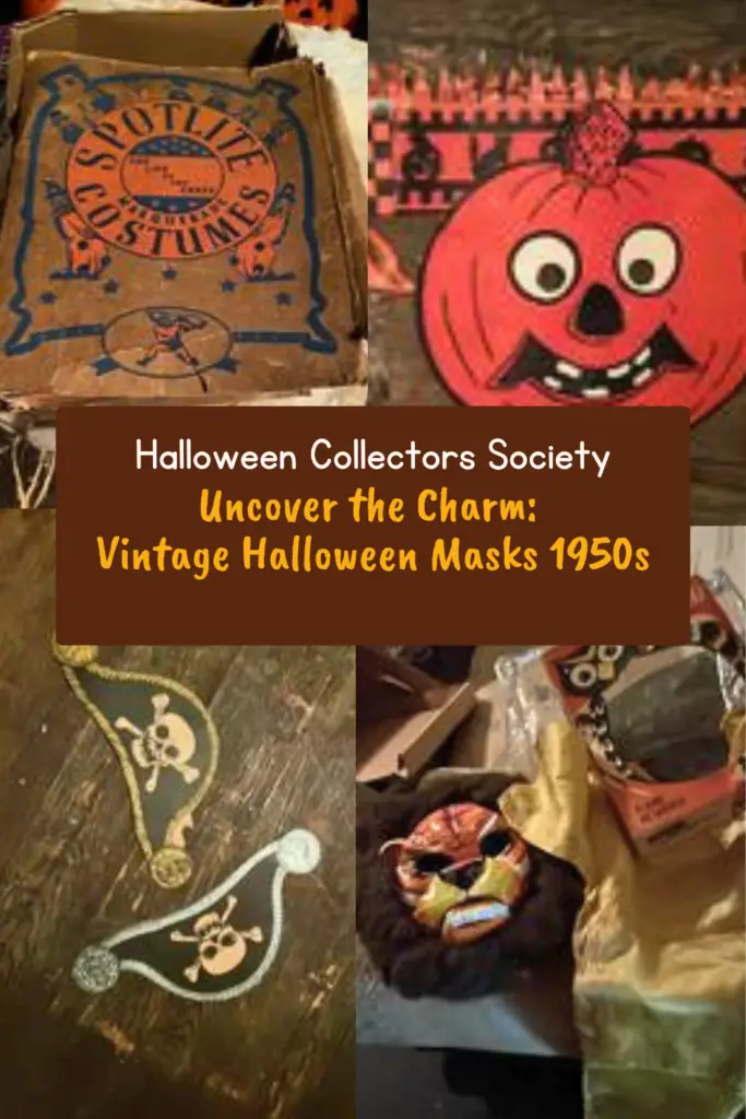 Uncover the Charm: Vintage Halloween Masks 1950s - Halloween Collector ...